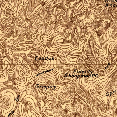 Barthell, KY-TN (1928, 48000-Scale) Map by United States Geological ...