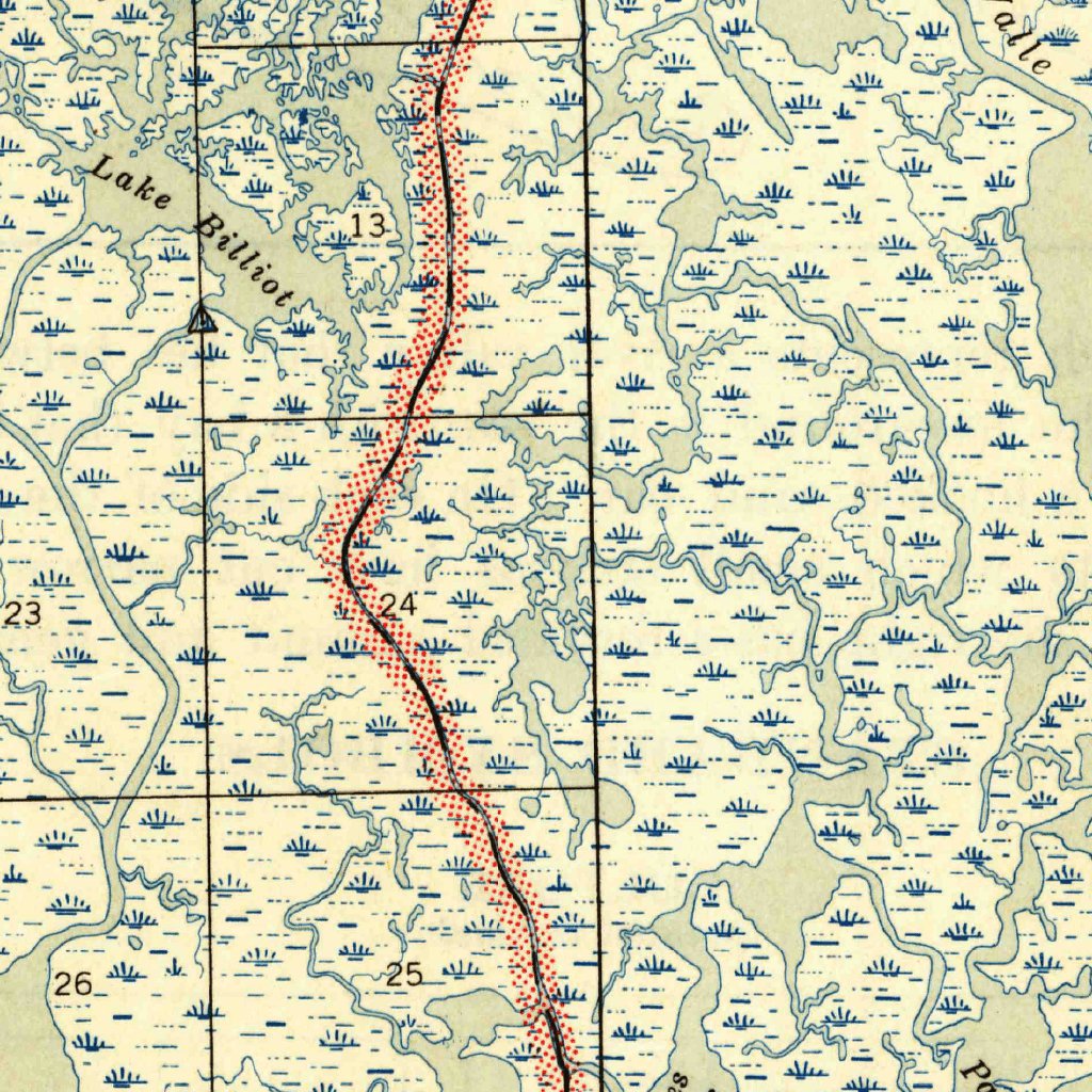 Lake Felicity, LA (1944, 62500-Scale) Map by United States Geological ...