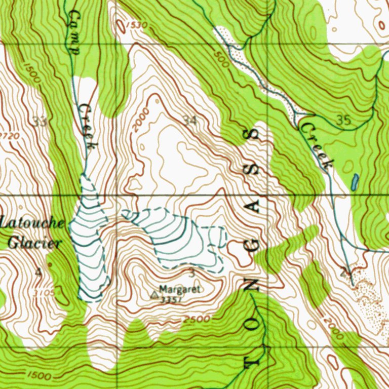 AK-YAKUTAT D5: Authoritative US Topos 1959 Map by Western Michigan ...
