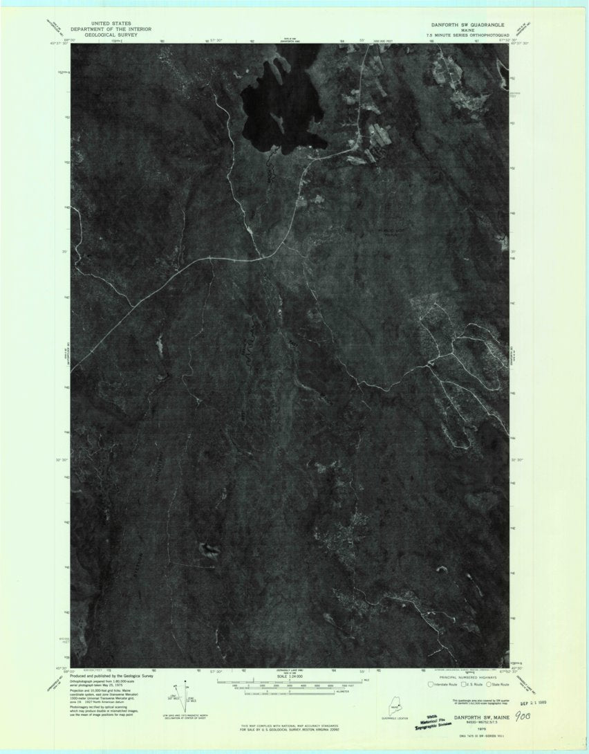 Stetson Mountain, ME (1975, 24000-Scale) Map by United States ...