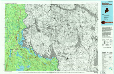 Danforth, ME (1994, 100000-Scale) Map by United States Geological ...