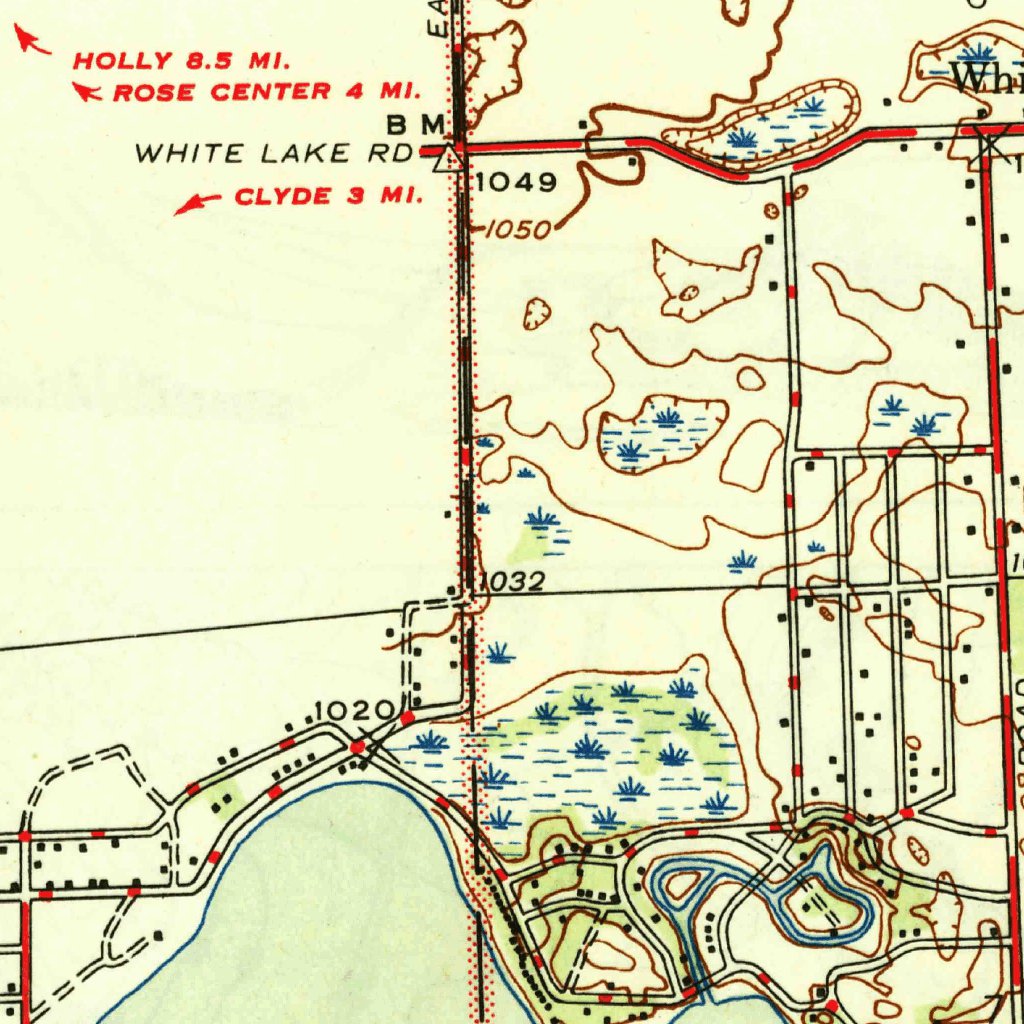 Highland, MI (1945, 24000-Scale) Map by United States Geological Survey ...
