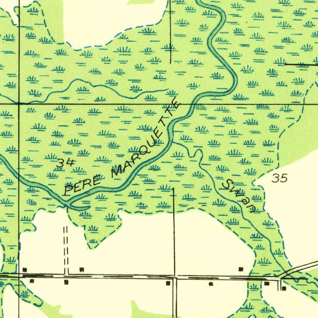 Scottville, MI (1932, 31680-Scale) Map by United States Geological ...