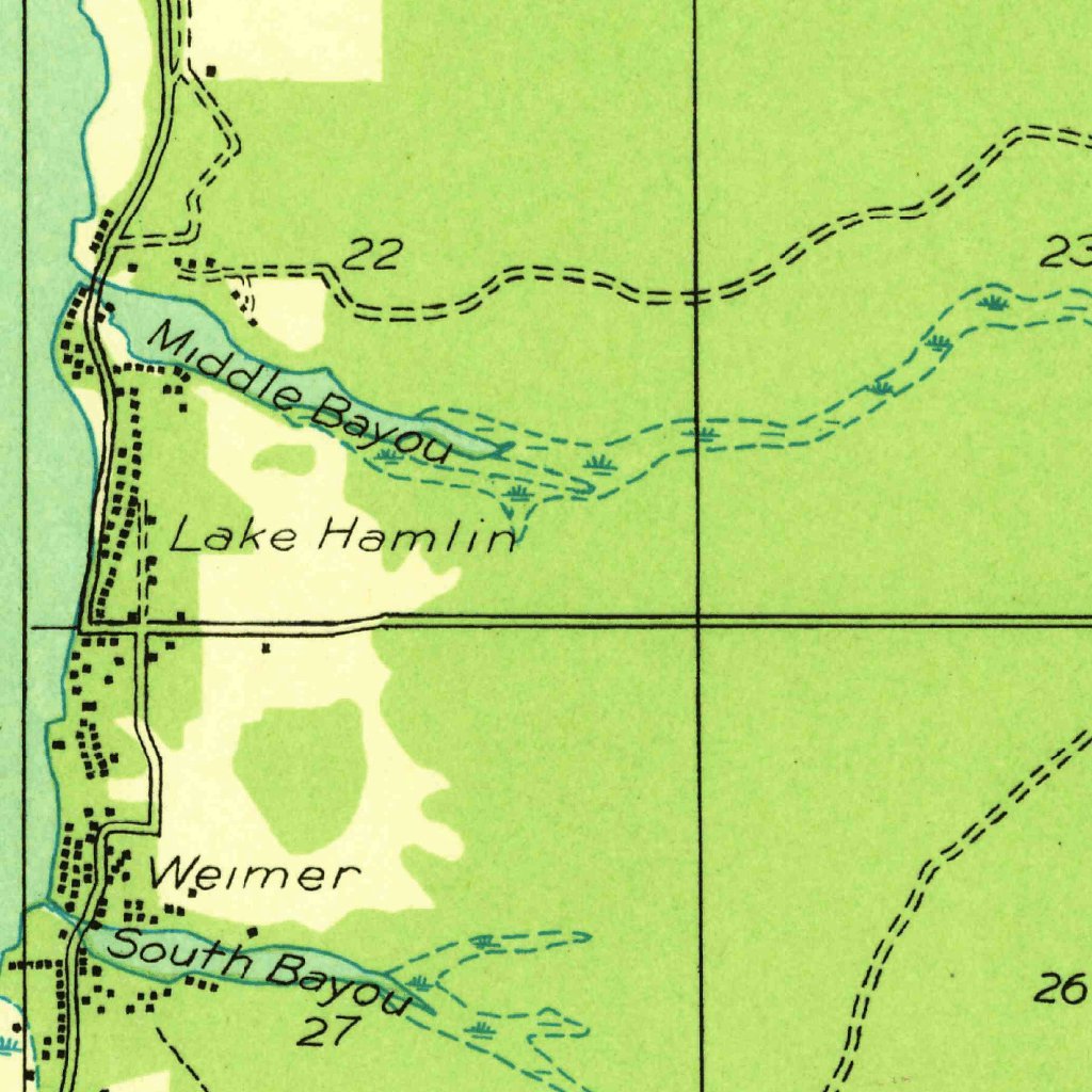 Hamlin Lake, MI (1931, 31680-Scale) Map by United States Geological ...