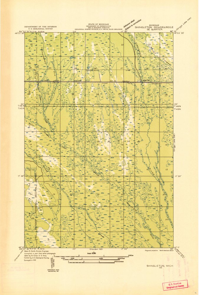 Creighton, MI (1931, 31680-Scale) Map by United States Geological ...