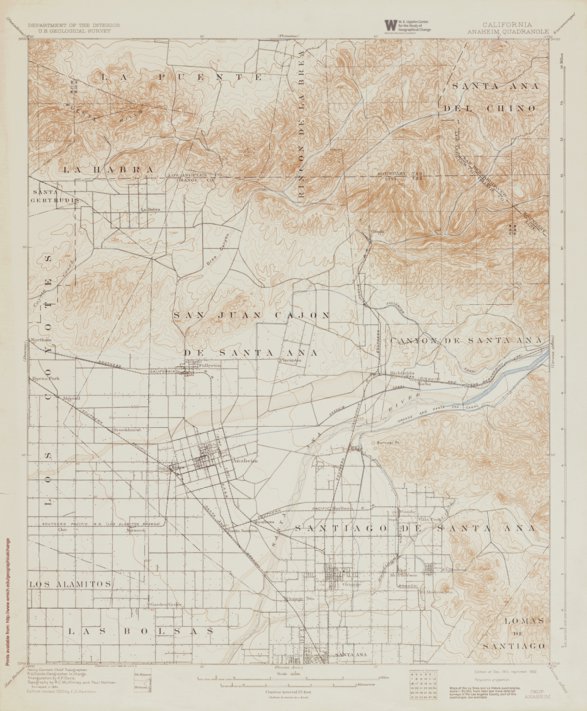 CA-ANAHEIM: Authoritative US Topos Historic 1901 Map by Western ...