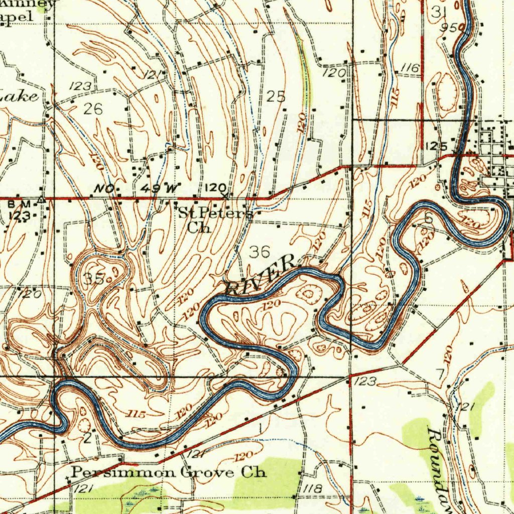 Cleveland, MS (1934, 62500-Scale) Map by United States Geological ...