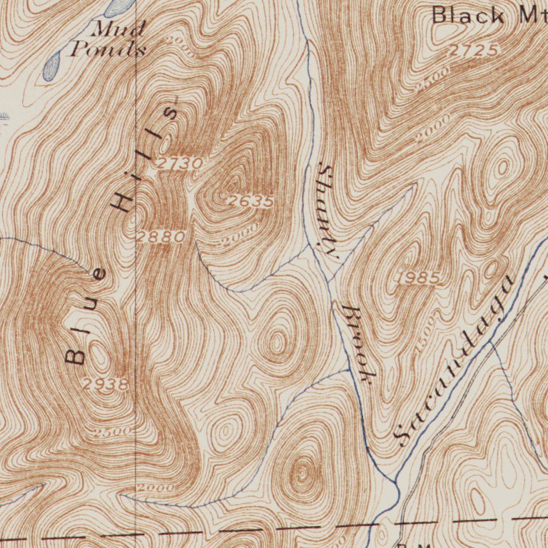 NY-THIRTEENTH LAKE: Authoritative US Topos Historic 1898 Map by Western ...
