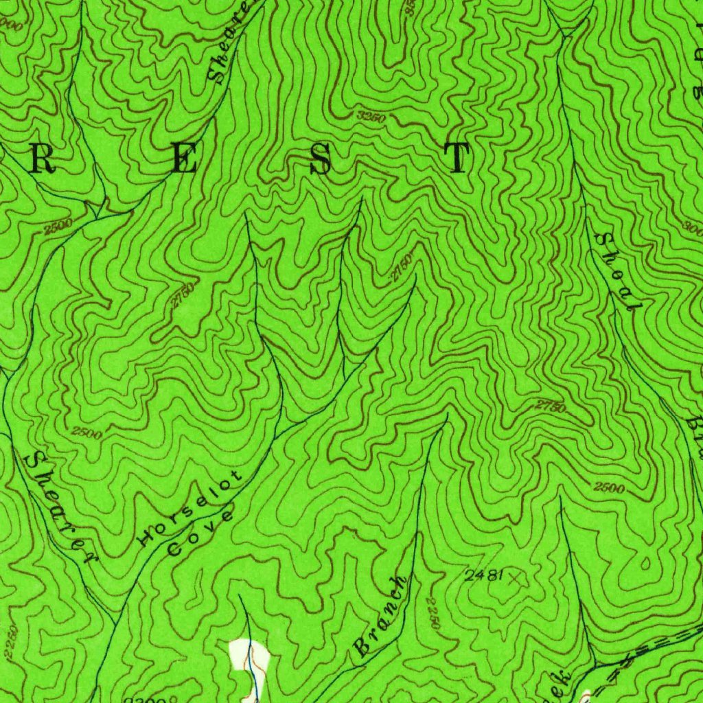 Hayesville, NC (1937, 24000-Scale) Map by United States Geological ...