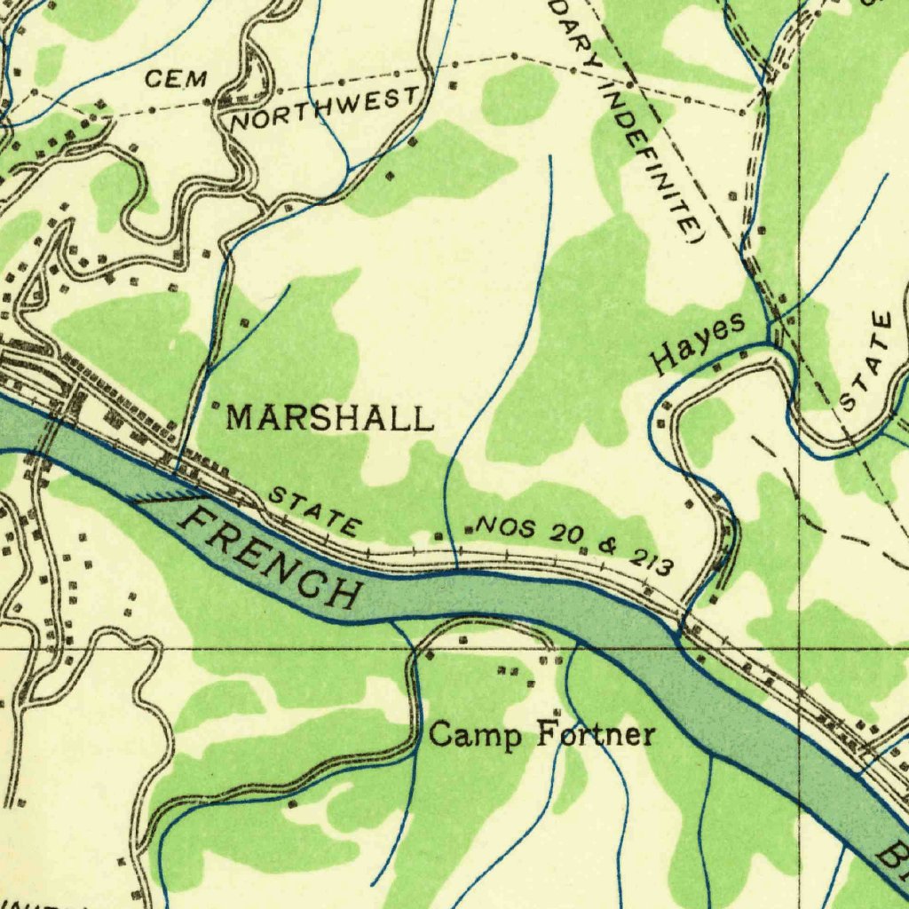 Marshall, NC (1936, 24000-Scale) Map by United States Geological Survey ...