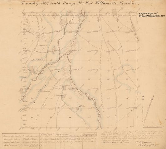 Historic Fern Ridge Area Before Dam Map by Bygone Maps, LLC | Avenza Maps