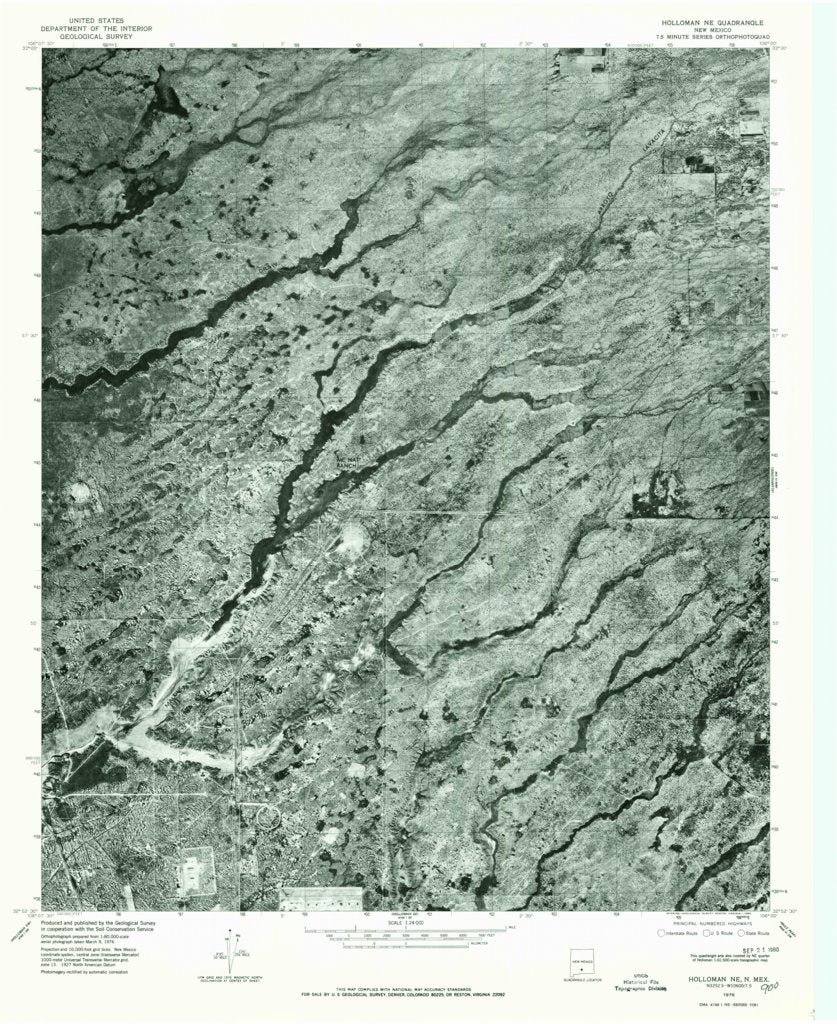 Malone Draw, NM (1976, 24000-Scale) Map by United States Geological ...