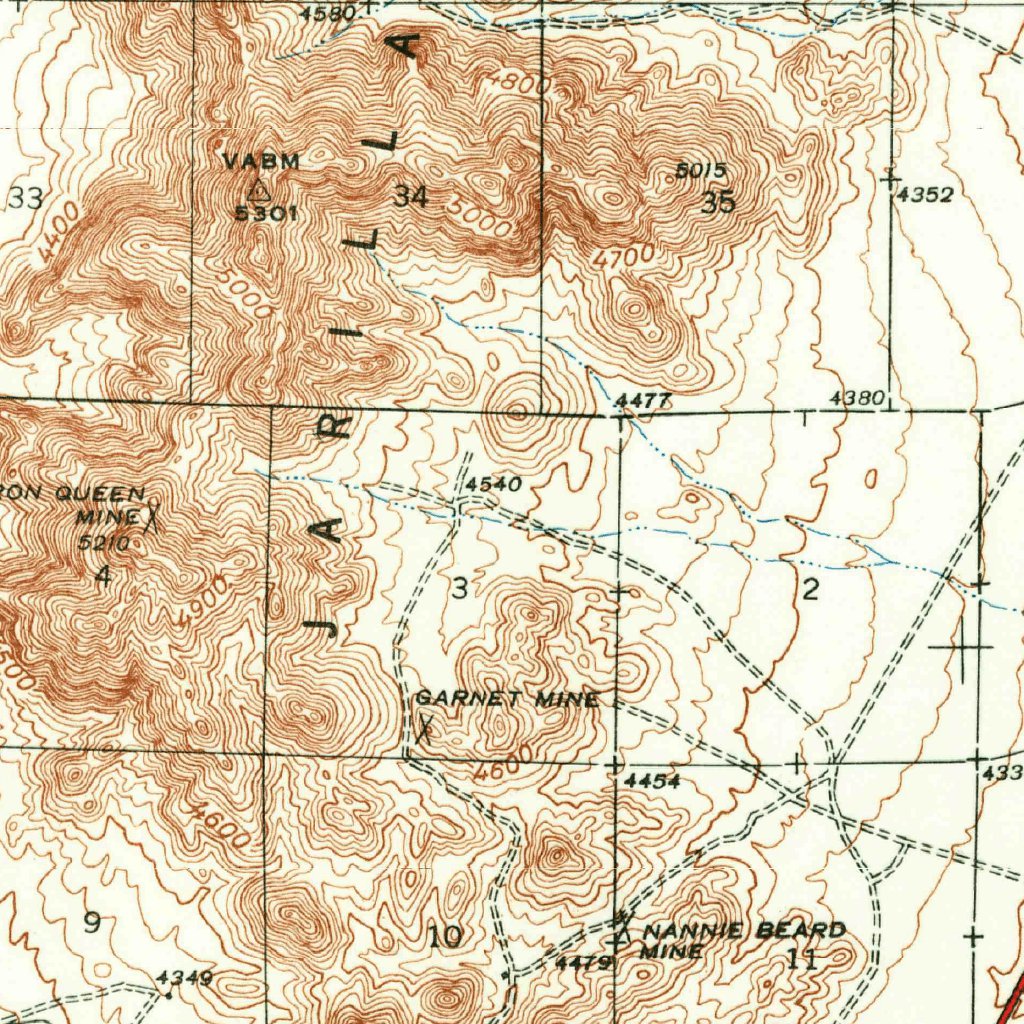 Orogrande, NM (1940, 62500-Scale) Map by United States Geological ...