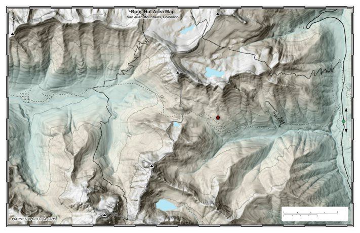 Opus Hut Terrain Map by Maps for Motion | Avenza Maps