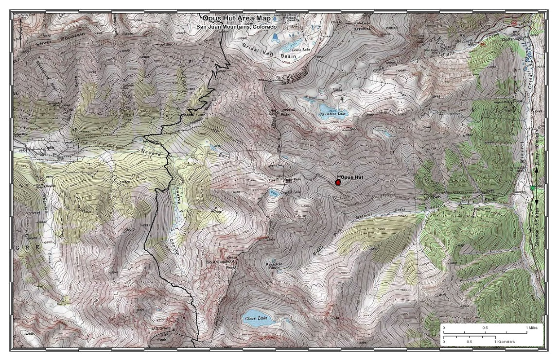 Opus Hut Topo Map by Maps for Motion | Avenza Maps