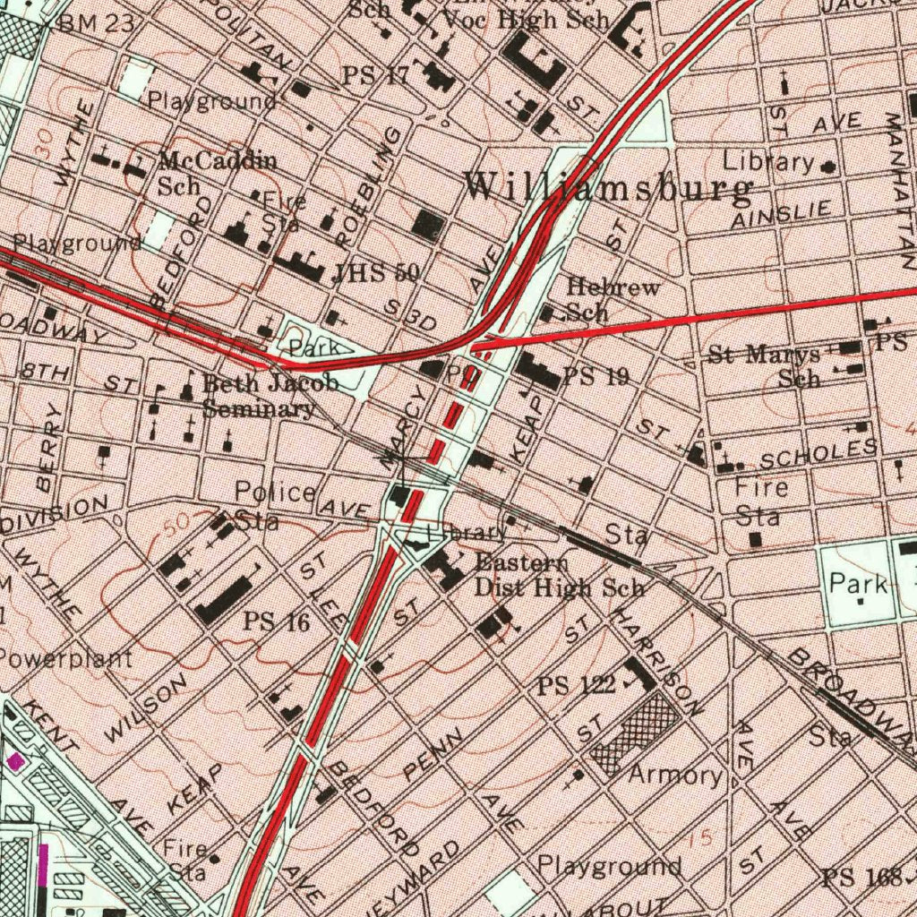 Brooklyn, NY (1967, 24000-Scale) Map by United States Geological Survey ...