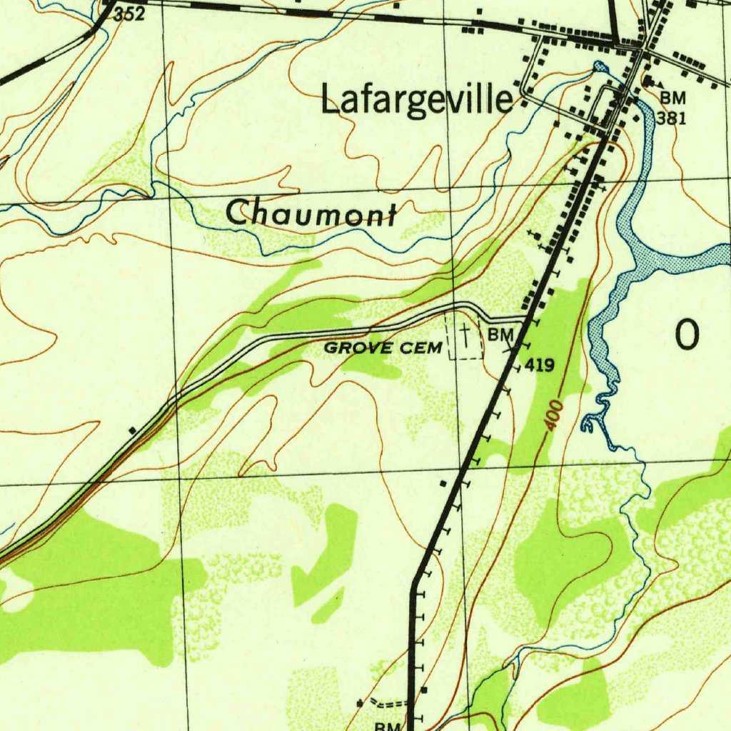 La Fargeville, NY (1943, 31680-Scale) Map by United States Geological ...