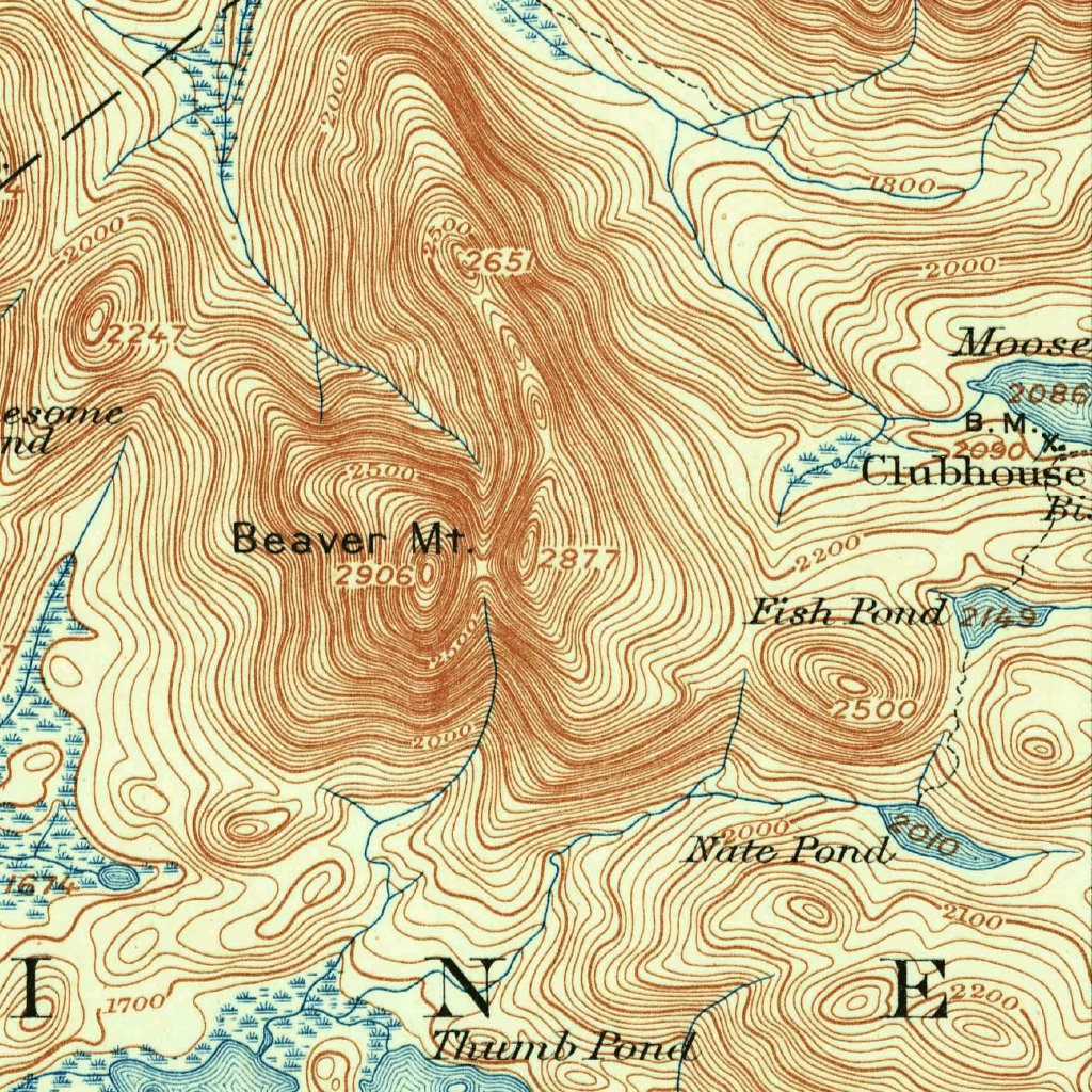 Newcomb, NY (1901, 62500-Scale) Map by United States Geological Survey ...
