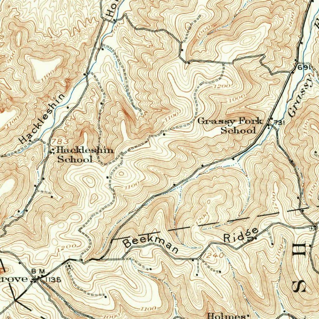 Bainbridge, OH (1915, 62500-Scale) Map by United States Geological ...