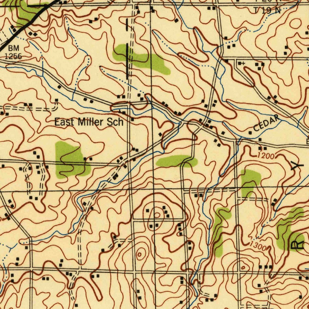 Shauck, OH (1943, 62500-Scale) Map by United States Geological Survey ...