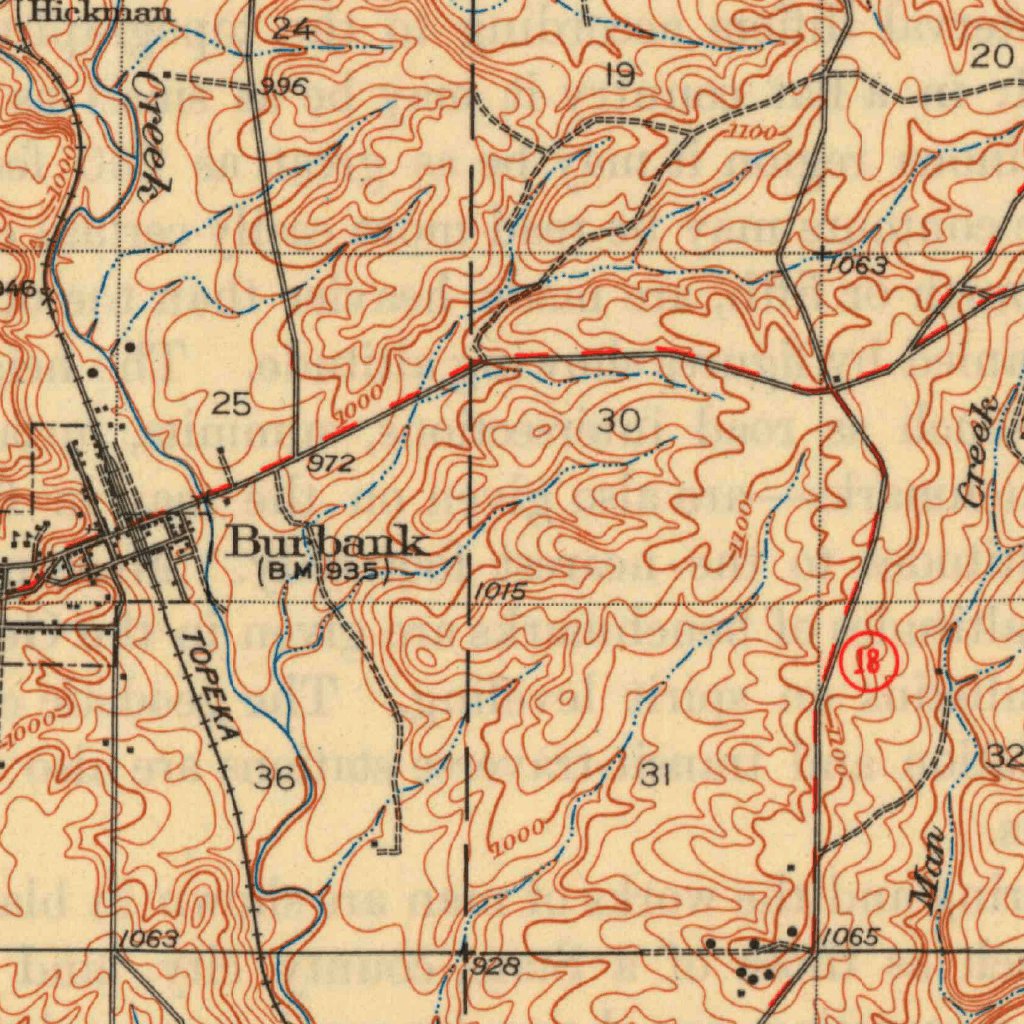 Fairfax, OK (1932, 62500-Scale) Map by United States Geological Survey ...