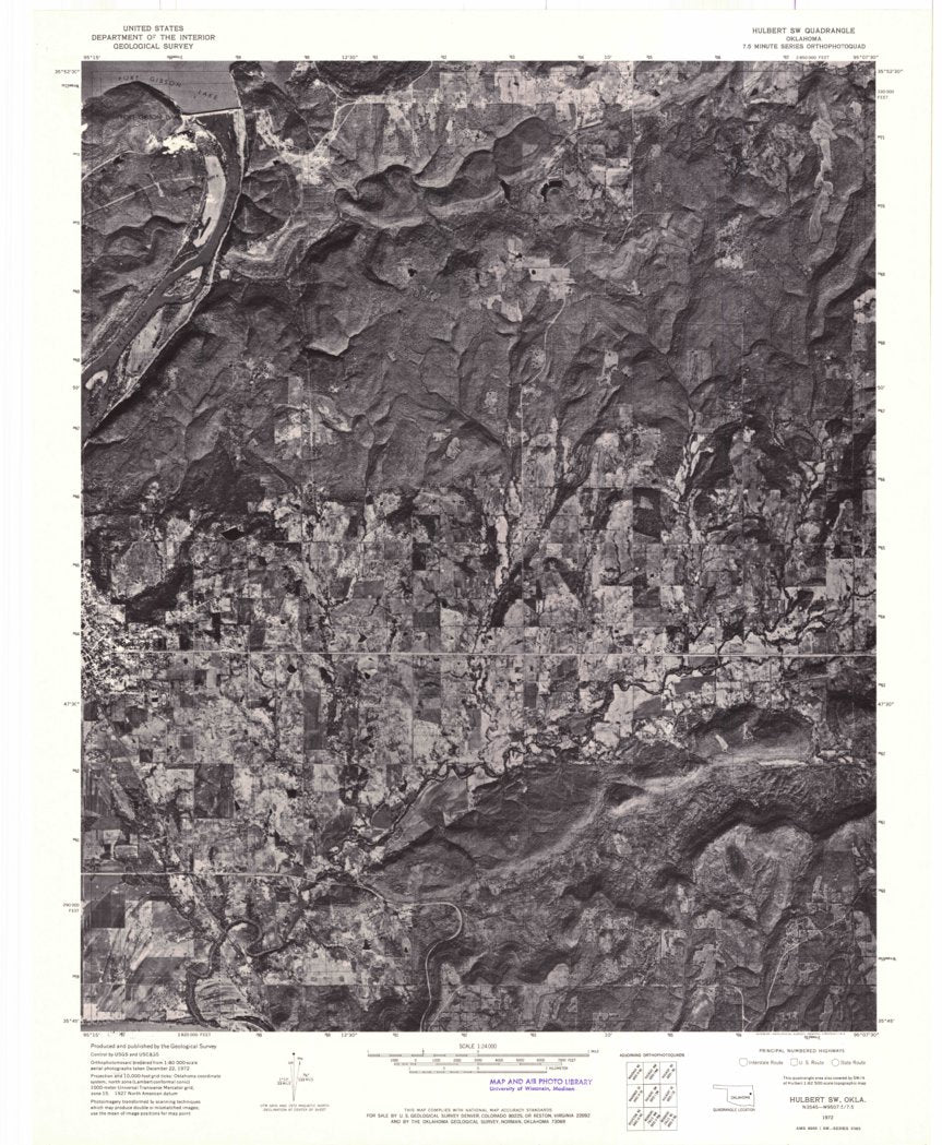 Fort Gibson Dam, OK (1972, 24000-Scale) Map by United States Geological ...
