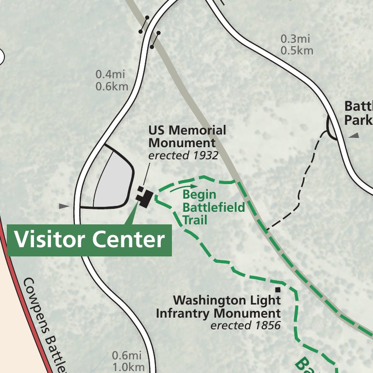 Cowpens National Battlefield Map by US National Park Service | Avenza Maps