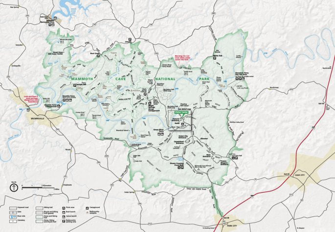 Mammoth Cave National Park Map by US National Park Service | Avenza Maps