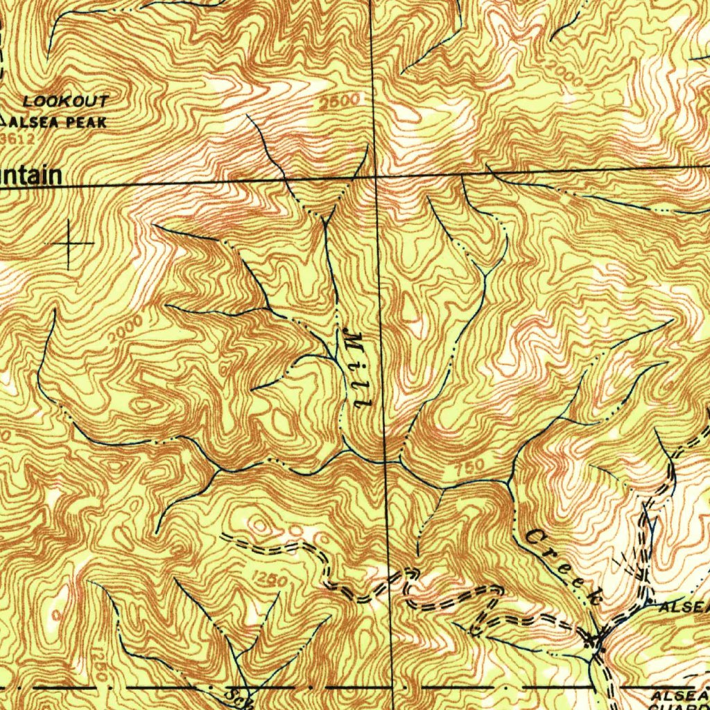 Alsea, OR (1942, 62500-Scale) Map by United States Geological Survey ...