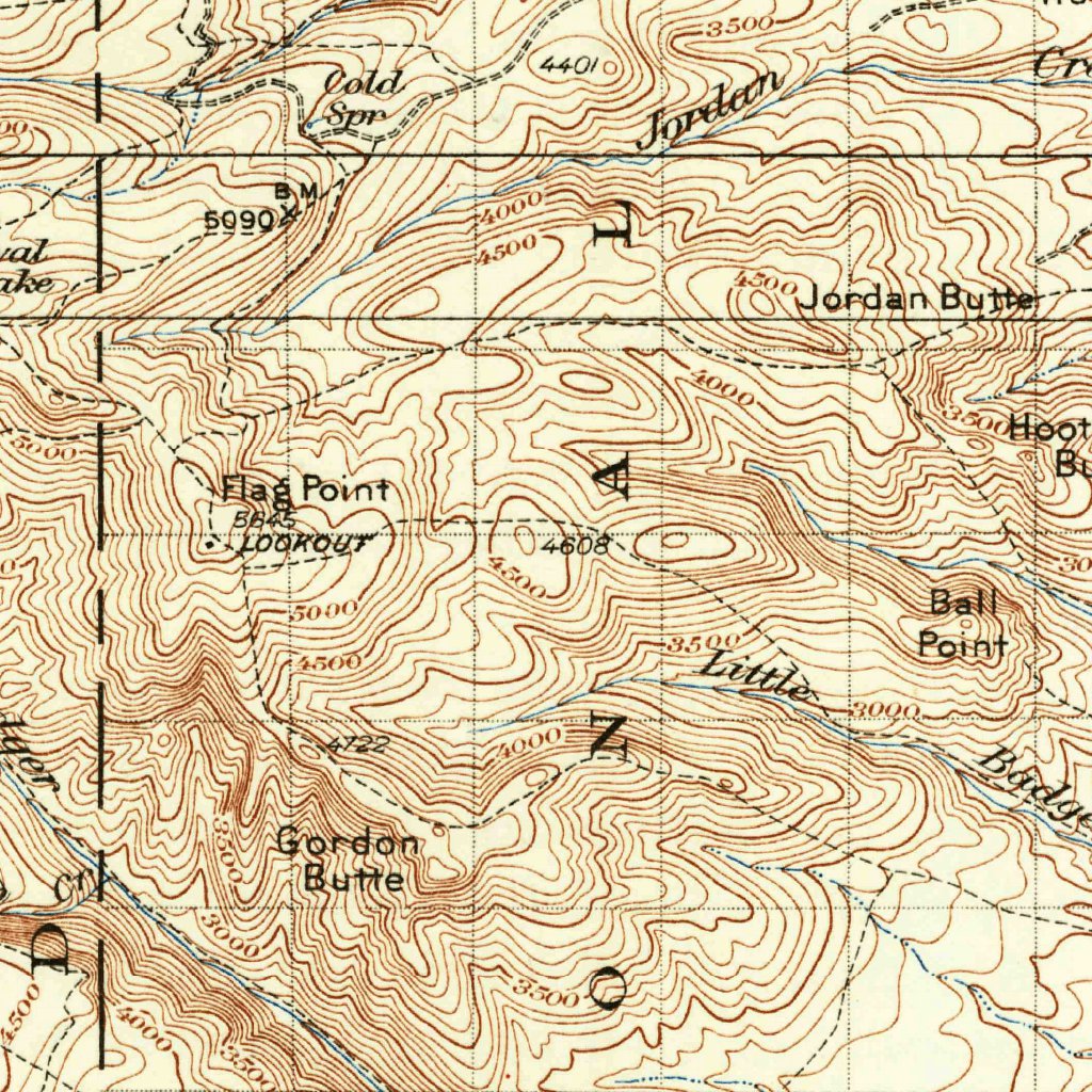 Dafur, OR (1934, 125000-Scale) Map by United States Geological Survey ...