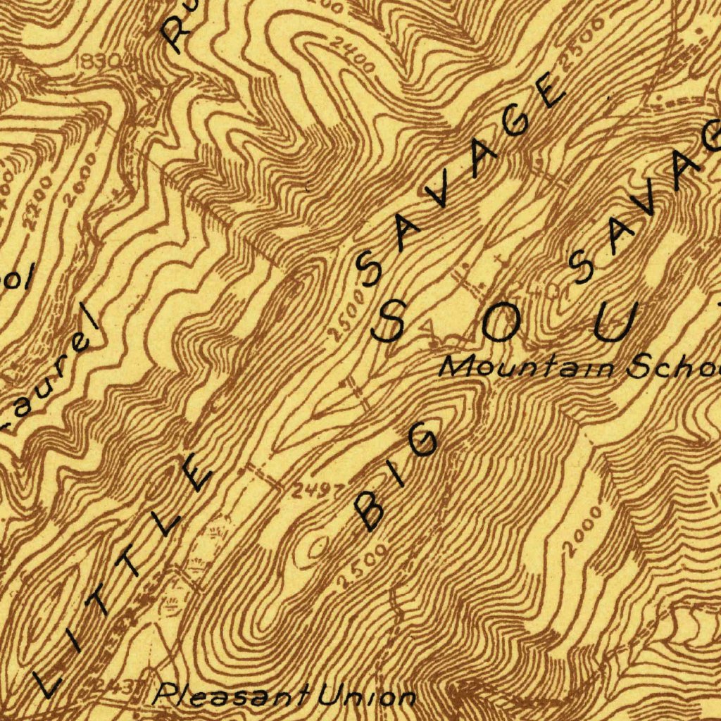 Berlin, PA (1923, 48000-Scale) Map by United States Geological Survey ...
