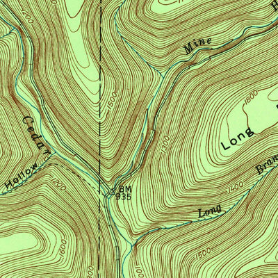 Cedar Run, PA (1946, 24000-Scale) Map by United States Geological ...