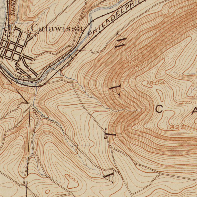 PA-CATAWISSA: Authoritative US Topos Historic 1894 Map by Western ...