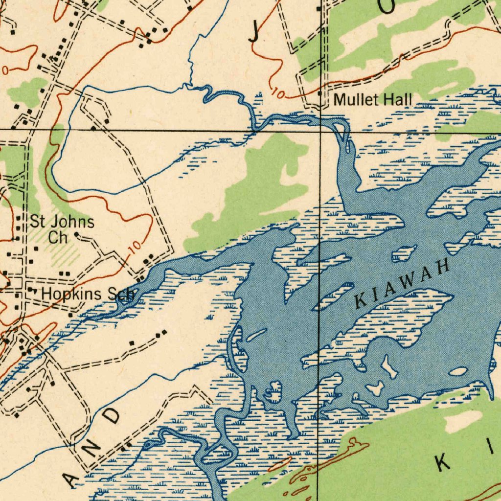 Wadmalaw Island, SC (1944, 62500-Scale) Map by United States Geological ...