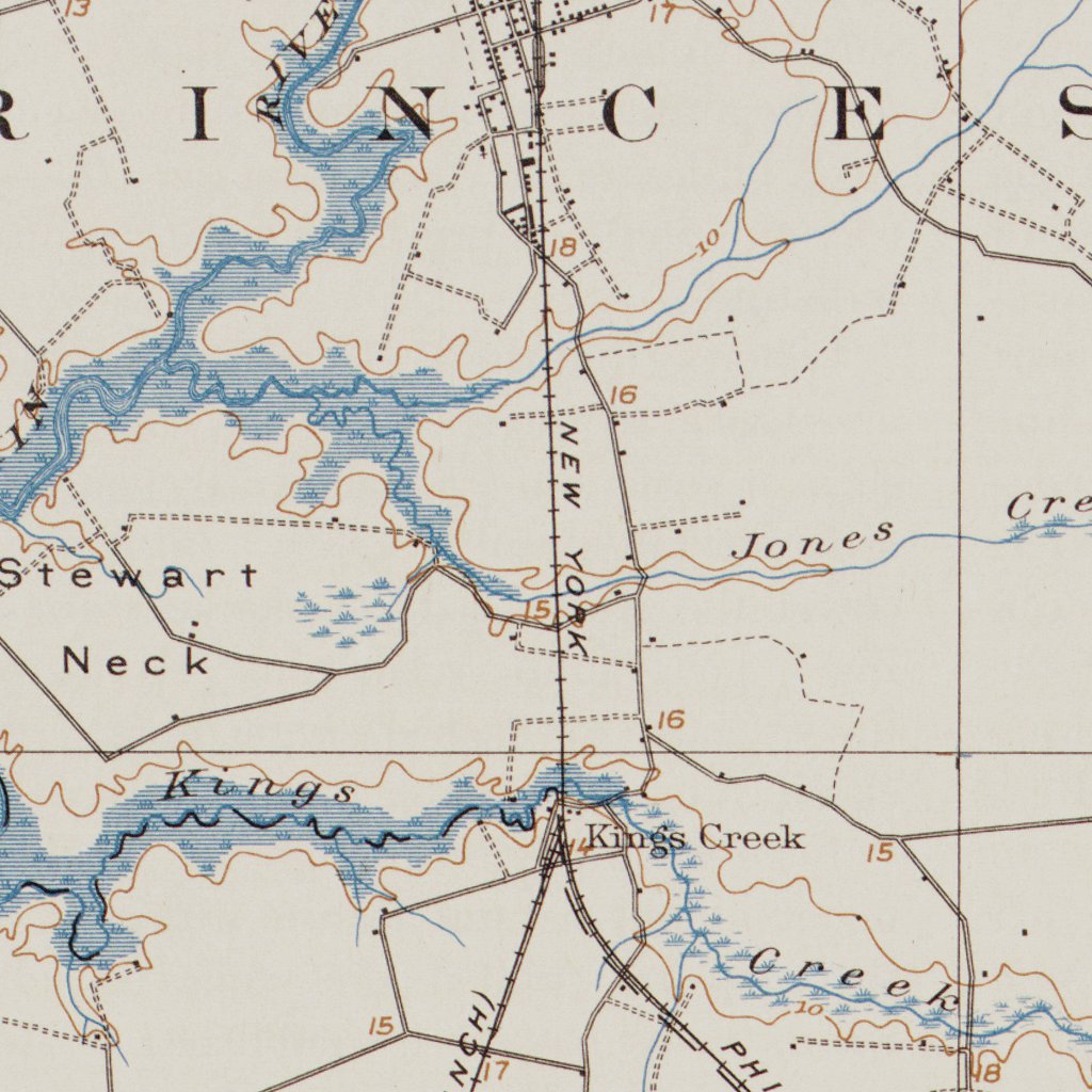 MD-VA-PRINCESS ANNE: Authoritative US Topos Historic 1901 Map by ...