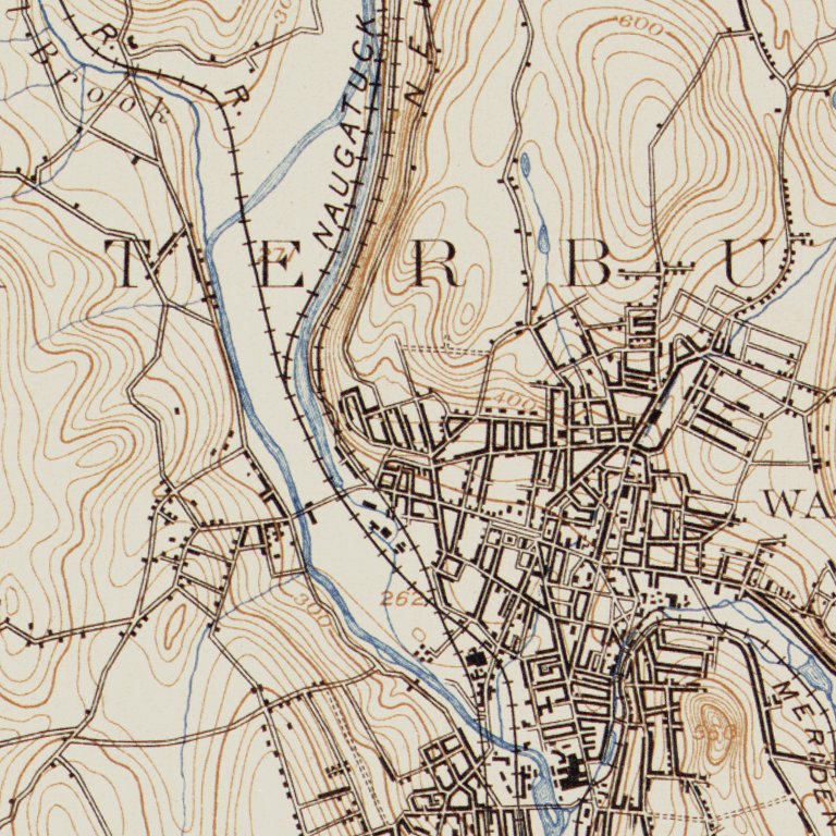 CT-WATERBURY: Authoritative US Topos Historic 1893 Map by Western ...