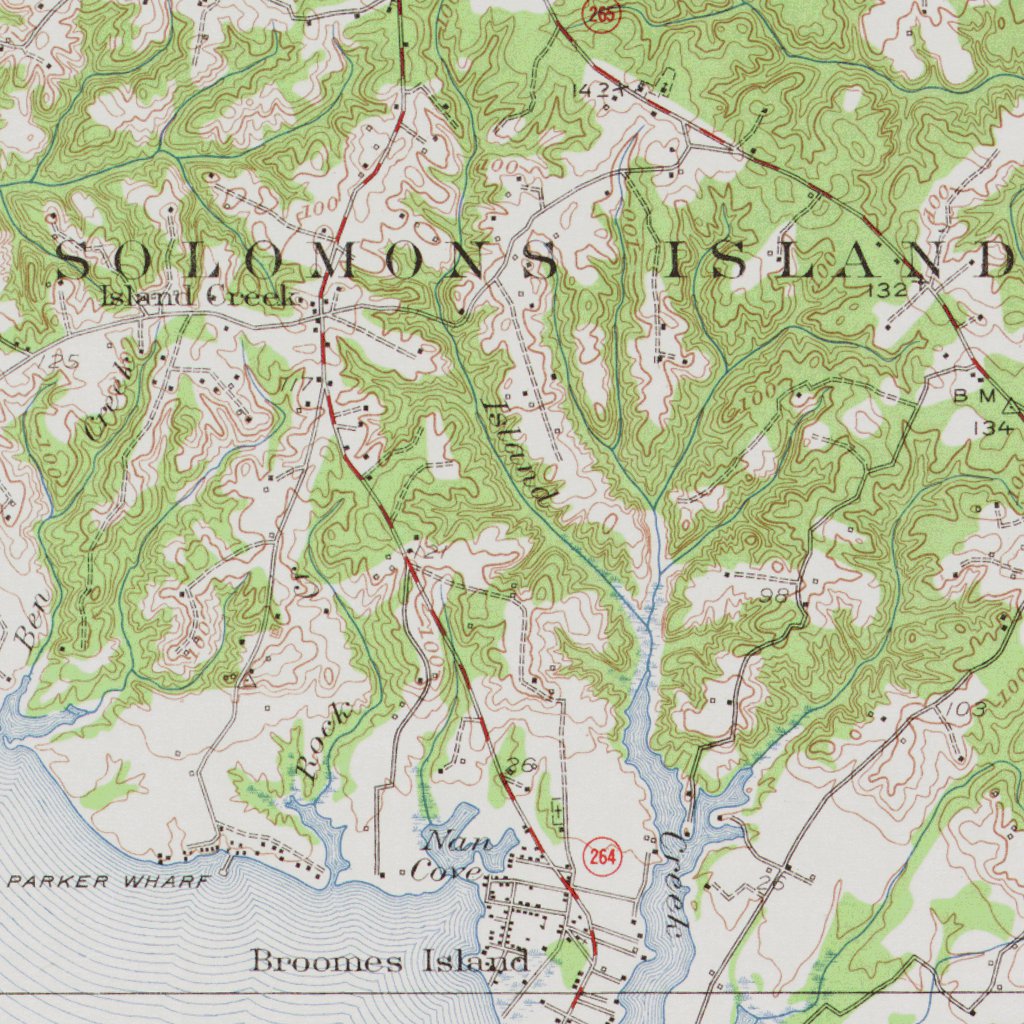 MD-LEONARDTOWN: Authoritative US Topos Historic 1950 Map by Western ...