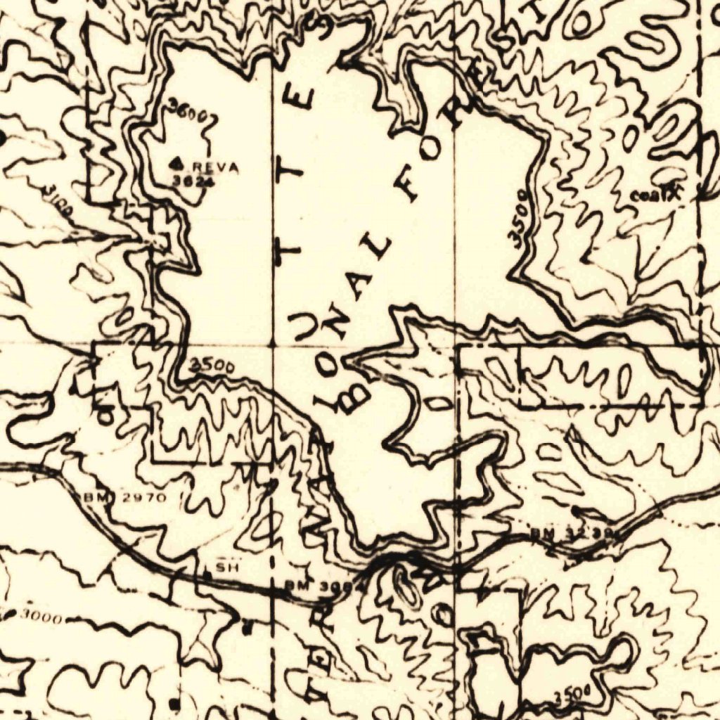Reva, SD-ND (1935, 125000-Scale) Map by United States Geological Survey ...