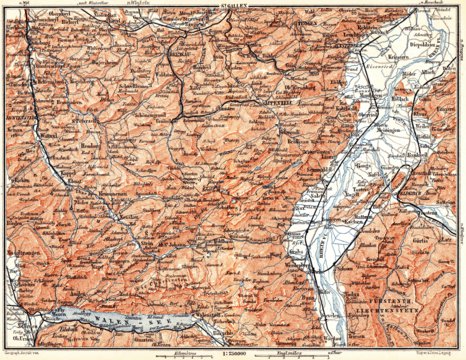 Map of Canton of Appenzell, 1897 by Waldin | Avenza Maps