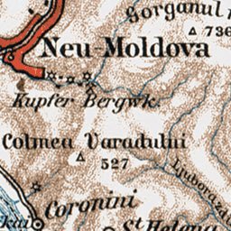 Danube River Course from Báziás to the Iron Gates and Turn-Severin ...