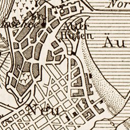 Bizerte (بَنزَرِتْ, Biserta) and environs, overview Map, 1913 by Waldin ...