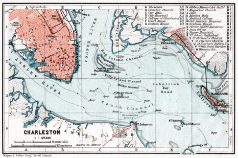 Charleston city Map, 1909 by Waldin | Avenza Maps
