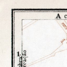 Coimbra city Map, 1913 by Waldin | Avenza Maps