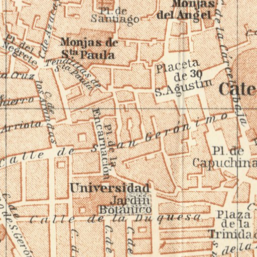 Granada city Map, 1899 by Waldin | Avenza Maps
