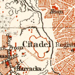 Samarkand (Самаркандъ, Samarqand) city Map, 1914 by Waldin | Avenza Maps