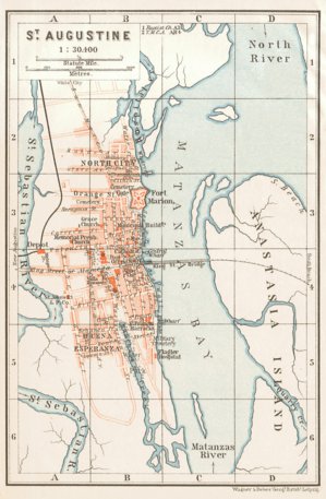 St. Augustine city Map, 1909 by Waldin | Avenza Maps