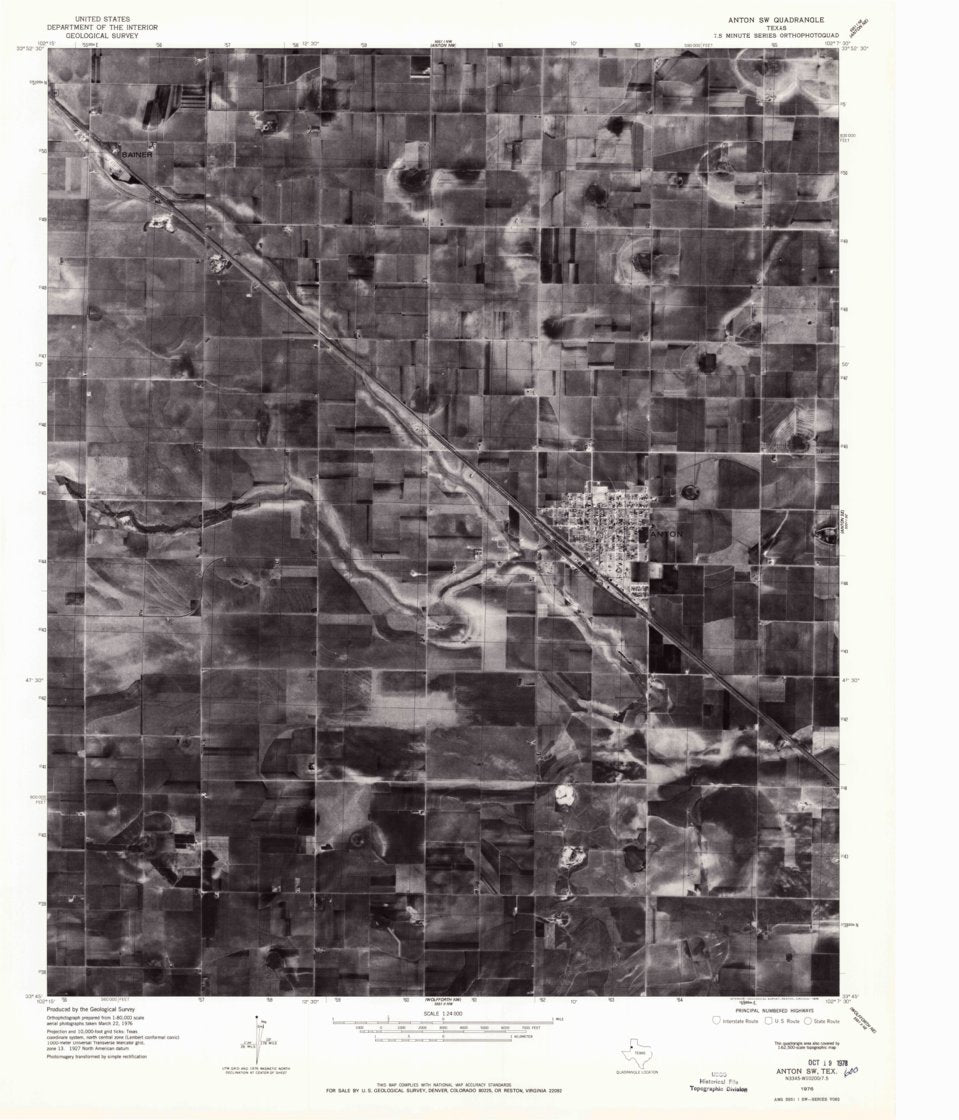 Anton, TX (1976, 24000-Scale) Map by United States Geological Survey ...