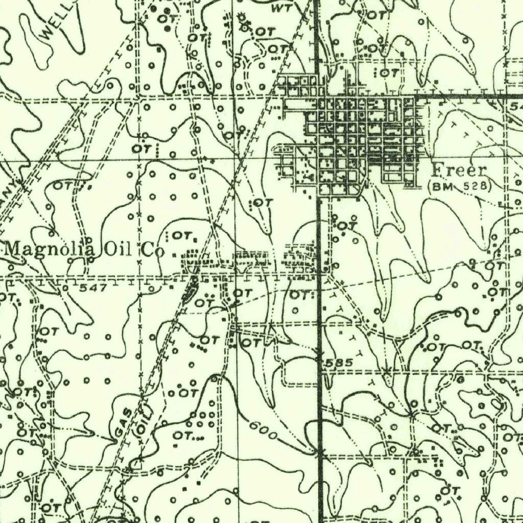 Freer, TX (1956, 62500-Scale) Map by United States Geological Survey ...