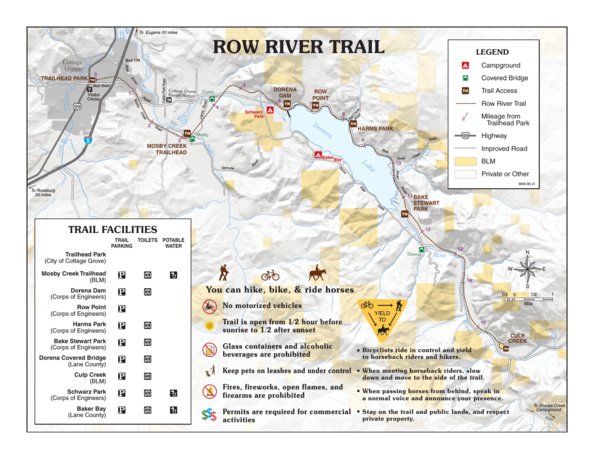 Row River Trail Map by Bureau of Land Management - Oregon | Avenza Maps