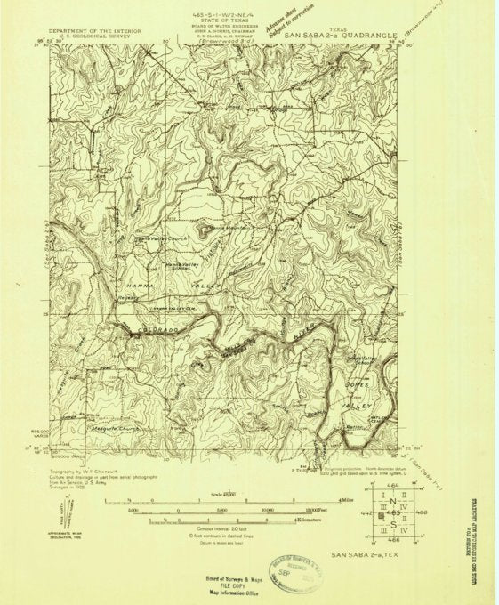 Regency, TX (1925, 48000-Scale) Map by United States Geological Survey ...